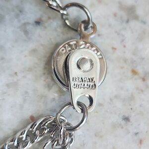 CHANEL | Jewelry | Authentic Chanel Silver Dog Tag On Stainless Steel ...